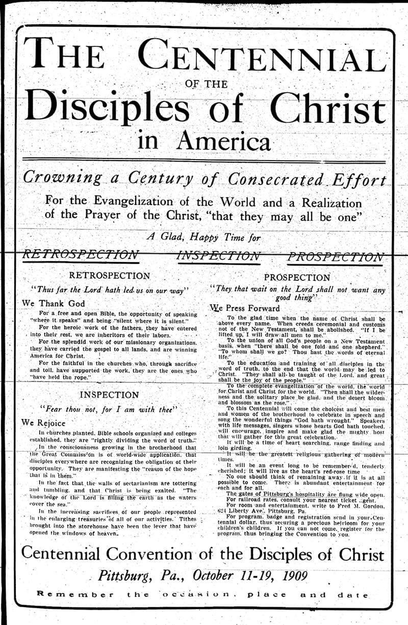“The Sovereignty of Jesus” (Keynote Sermon at the Centennial Convention ...
